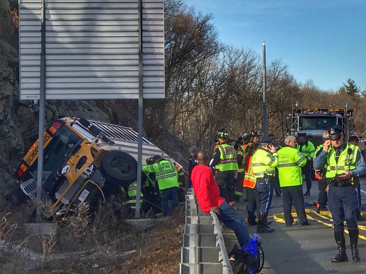School bus rolls over in Massachusetts with 22 kids on board | Fox News