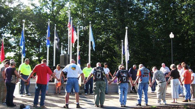 Private Protests Held in N.C. City Over Removal of Christian Flag From ...
