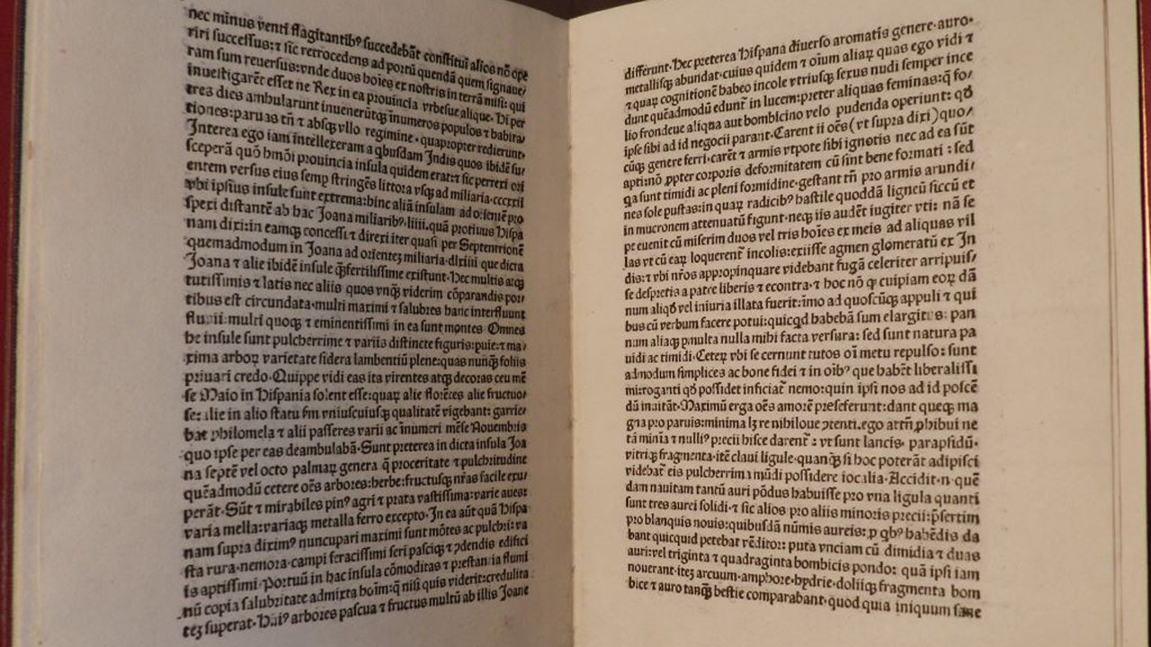 Letter from Columbus detailing voyage to New World returned to Italy ...