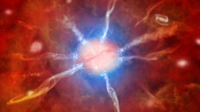 Supermom galaxy birthing stars on cosmic scale discovered | Fox News