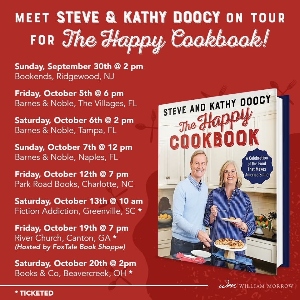 Meet Steve & Kathy Doocy on "The Happy Cookbook" Tour! | Fox News
