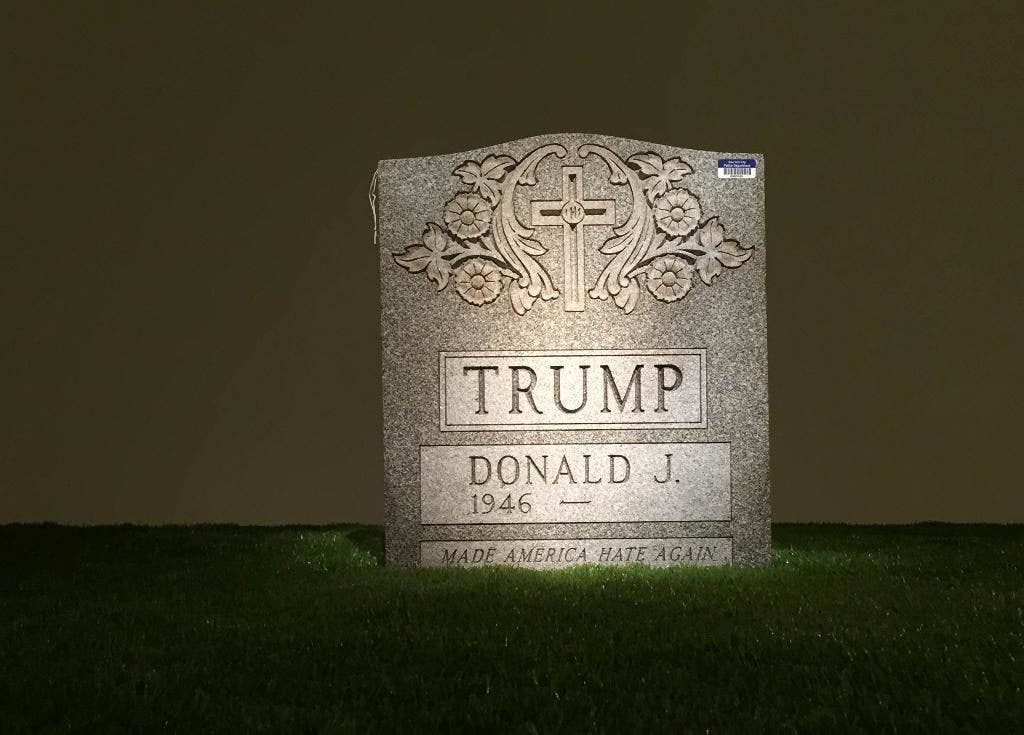 NYC 'Trump Tombstone' on display after police confiscate it | Fox News
