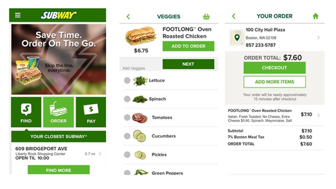 Subway rolls out order-ahead app and online ordering | Fox News