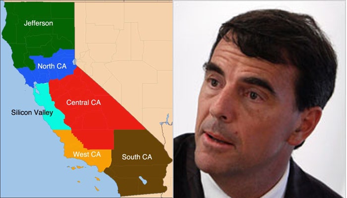 Divided they stand? Billionaire in push to carve up California into six ...