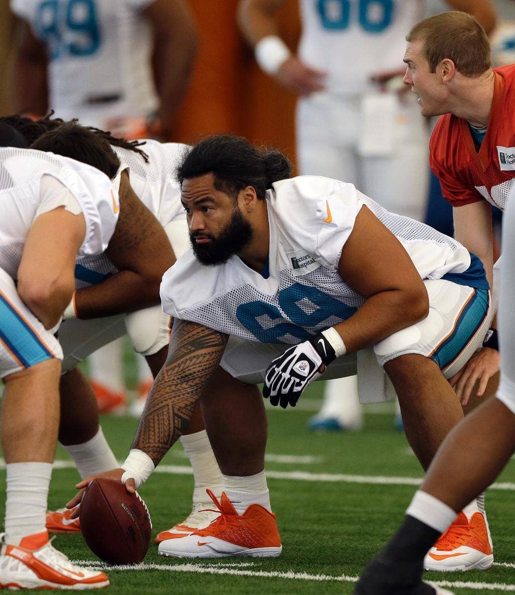 Veteran Samson Satele back with Miami Dolphins as stopgap solution at ...