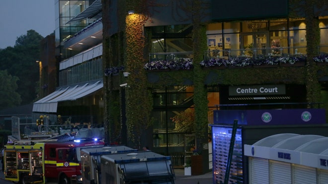 Wimbledon's Centre Court evacuated after small fire | Fox News
