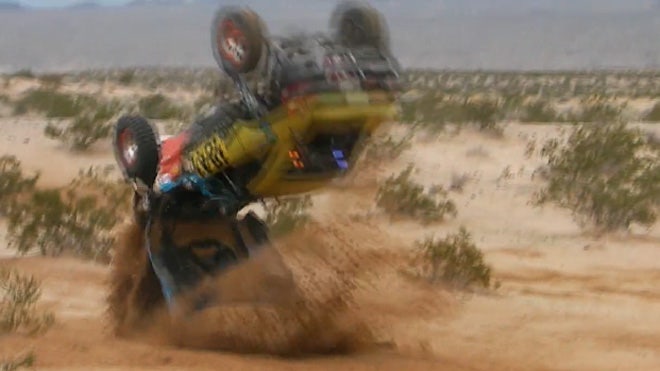 Driver flips and finishes off-road race | Fox News