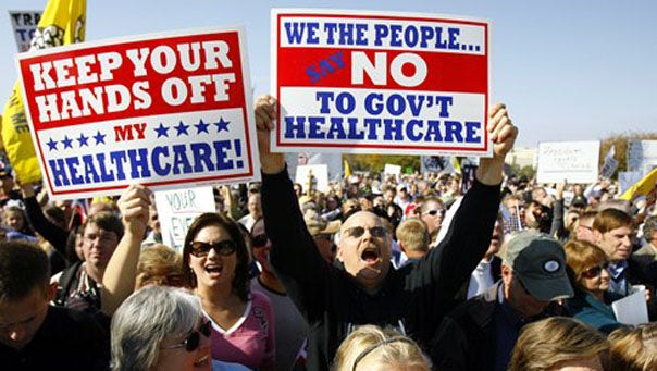 Health Care Protesters Run Up Against Wall of Momentum as Bill Nears ...