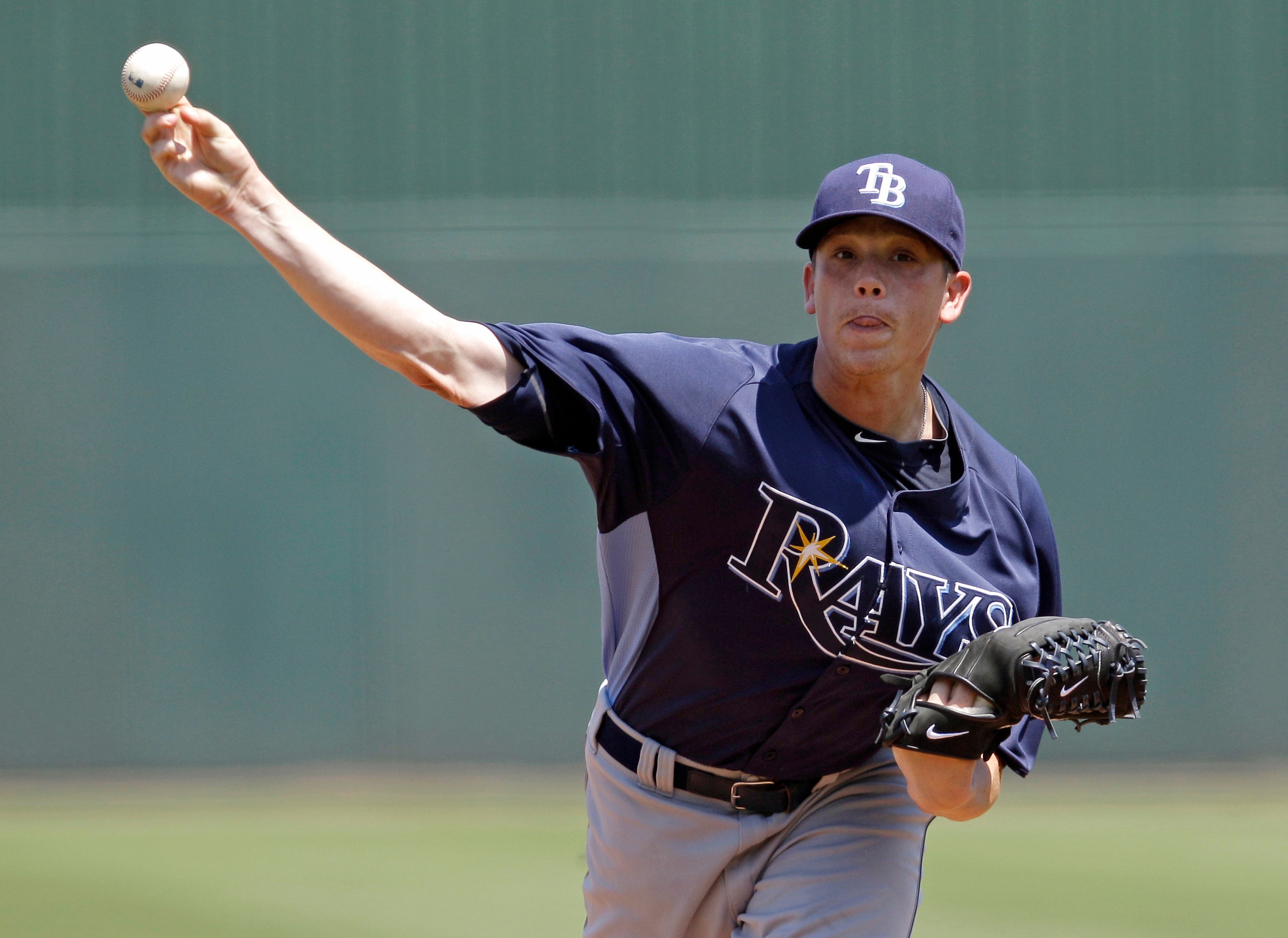 Tampa Bay Rays' Hellickson hit in head by home run during batting ...