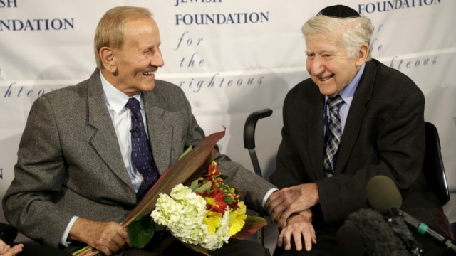 Holocaust survivor reunites with man whose family provided shelter ...
