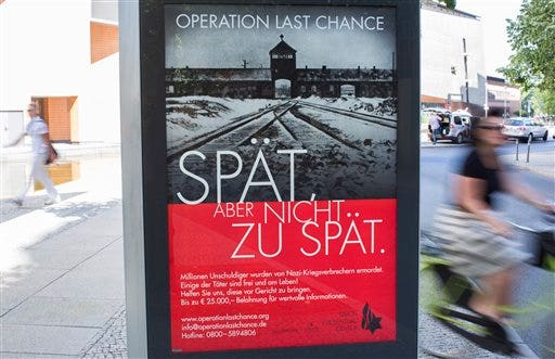 Poster campaign launched in Germany to find last surviving Nazi war ...
