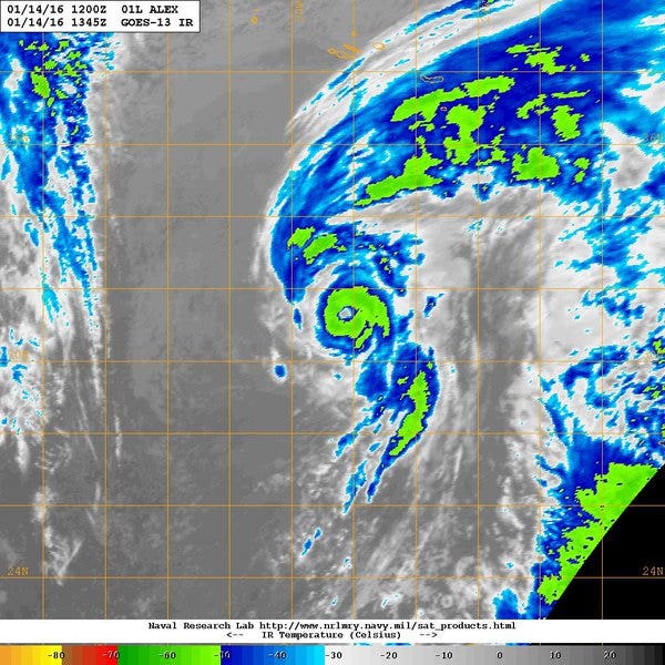 Hurricane Alex forms, first January hurricane in decades | Fox News