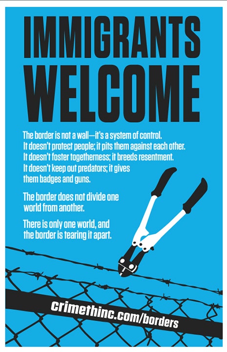 Grade school's anti-border wall posters describe police as predators ...