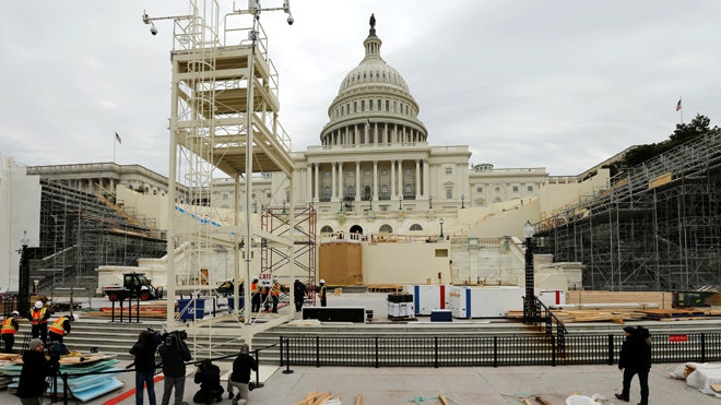 Massive security preparations under way for inauguration, amid protest ...