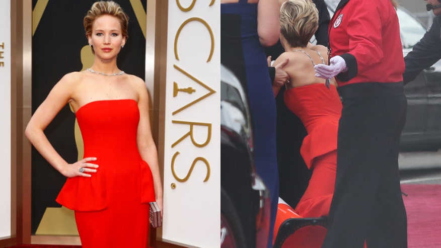 Jennifer Lawrence falls at Oscars. Again. | Fox News