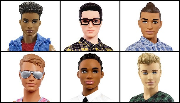 Ken gets a makeover: New dolls feature different skin tones, body types ...