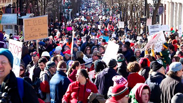 Wisconsin Union Battle Could Set Stage for National 'Right-to-Work ...