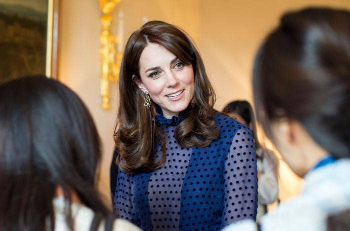 Kate Middleton Wears a Super Sheer 'Illusion' Dress to Welcome Guests ...