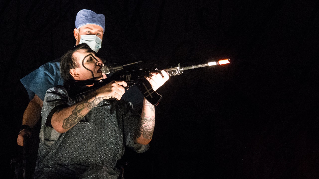 Marilyn Manson defends using a fake rifle at San Bernardino concert ...