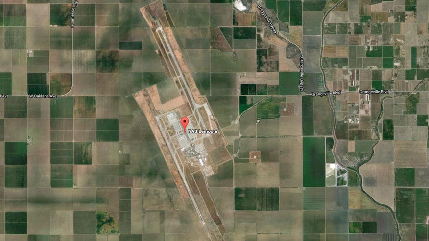 SUV fleeing police crashes into jet at California naval base | Fox News