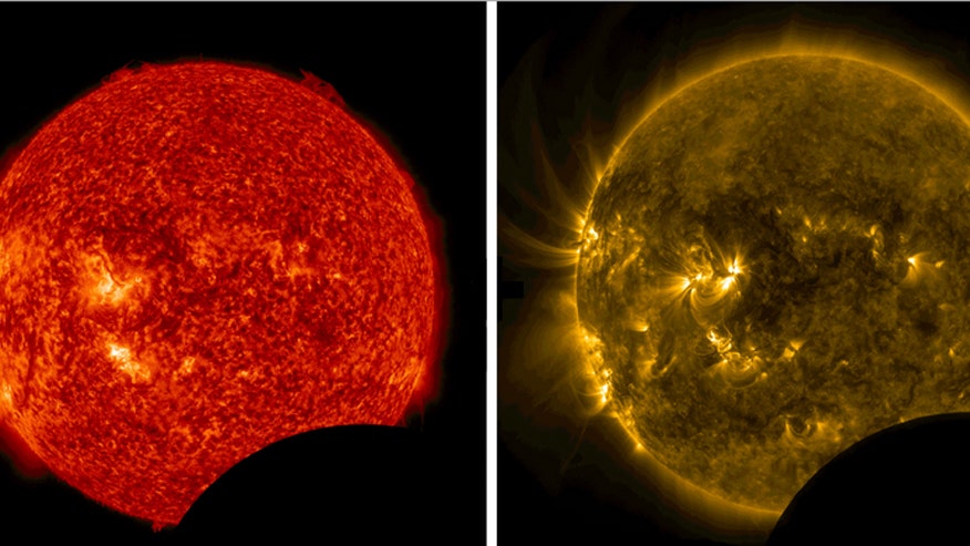 The moon bites a chunk out of the sun | Fox News