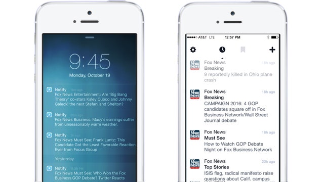 Fox News delivers updates via Facebook's new notifications app | Fox News