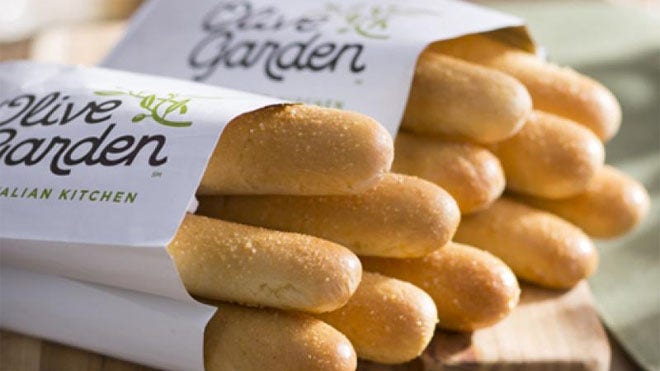 Olive Garden is coming up with another breadstick creation | Fox News