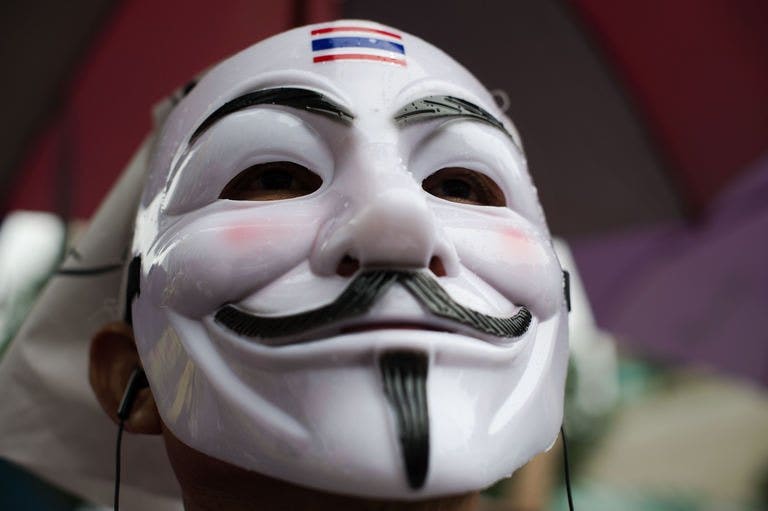 Thailand 'white mask' protesters rally in Bangkok | Fox News