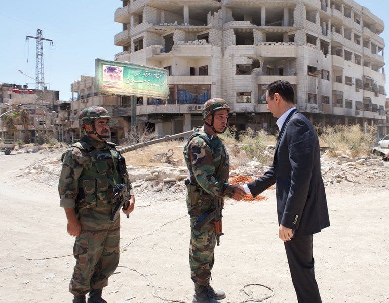 Assad 'visits ex-rebel bastion' near capital | Fox News