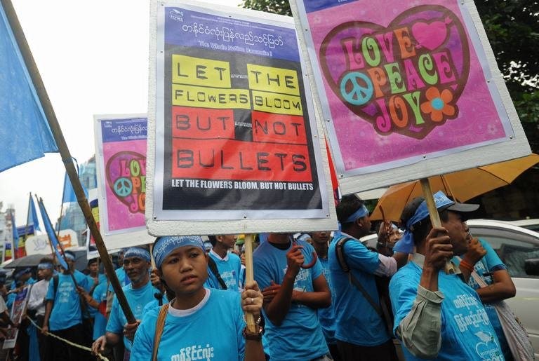Myanmar peace rally to end ethnic conflicts | Fox News