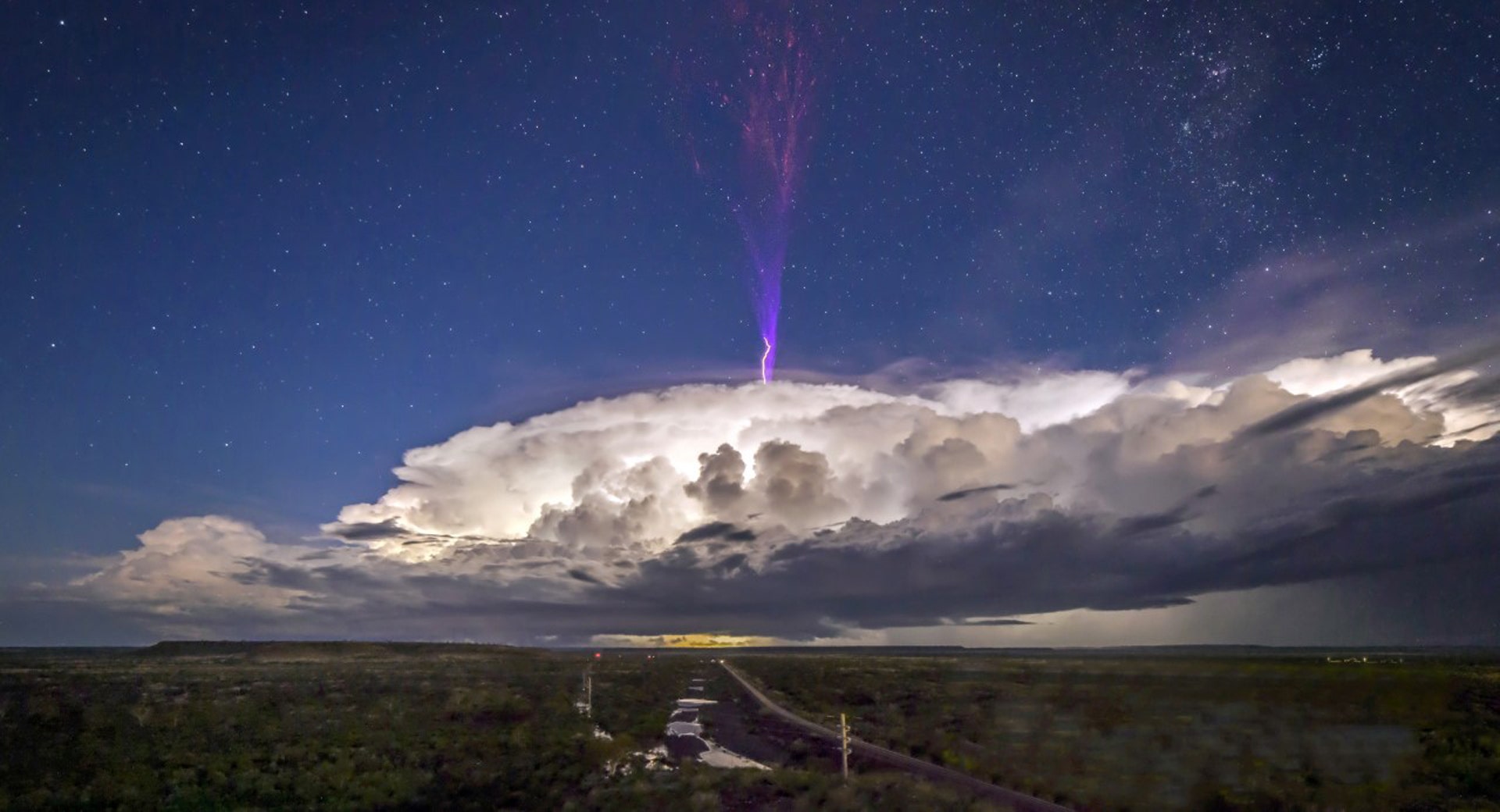 Stunning images show rare purple lightning | Fox News