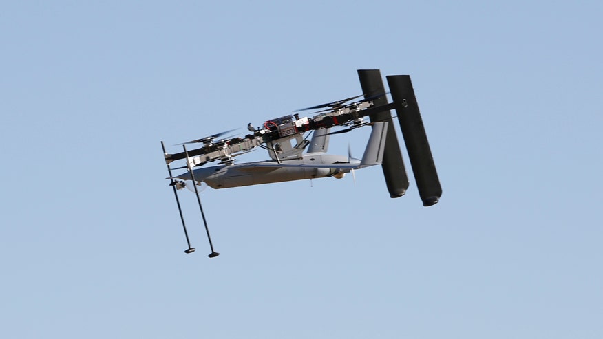 This giant quadcopter drone launches fixed-wing UAVs, then retrieves ...