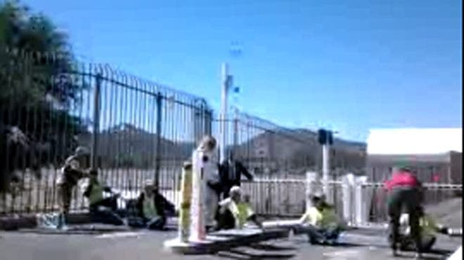 Taking Immigration Law Into Their Own Hands: Protesters Form Human ...