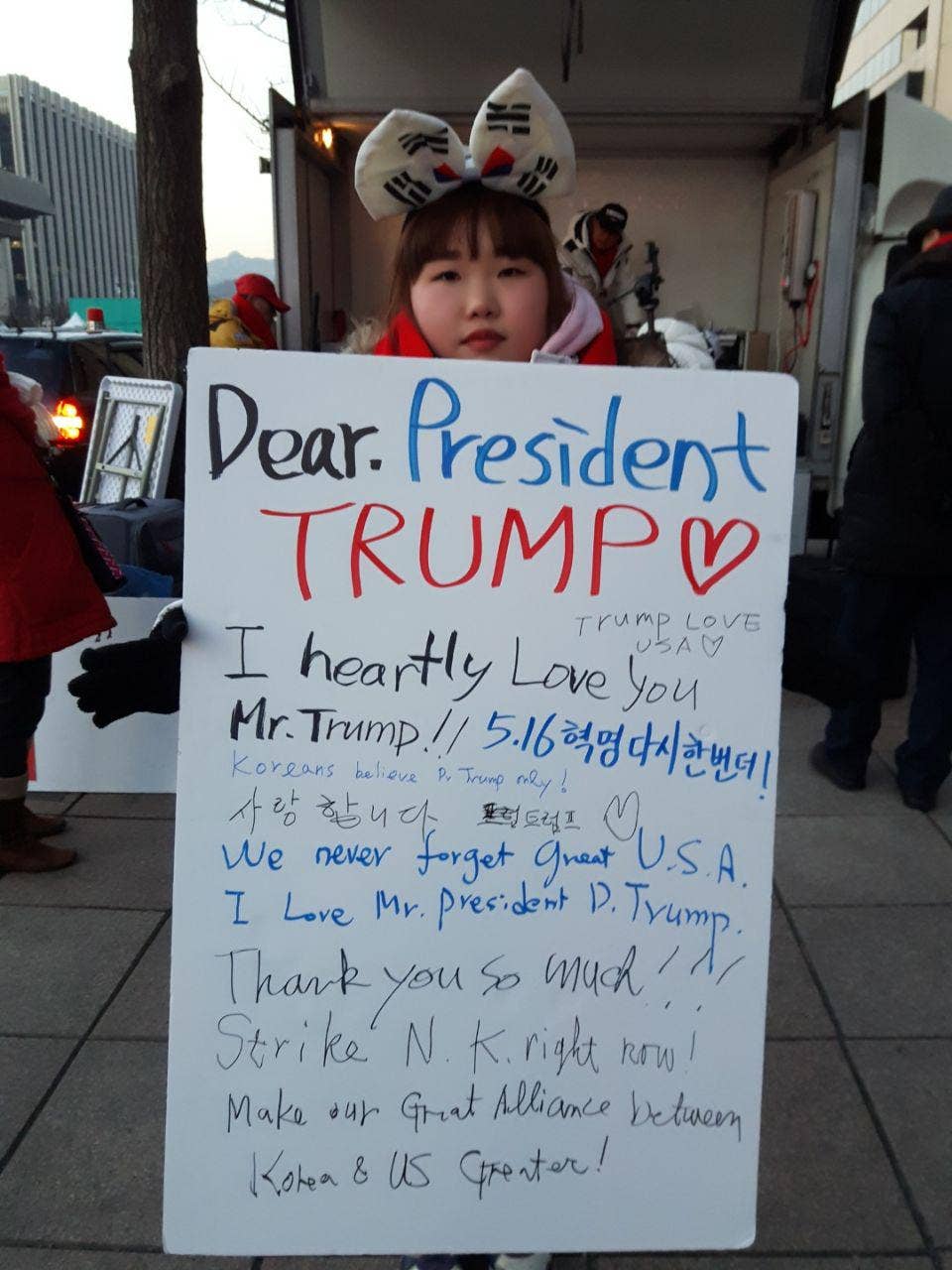 Pro-Trump South Korean conservatives want tougher policy toward Kim ...