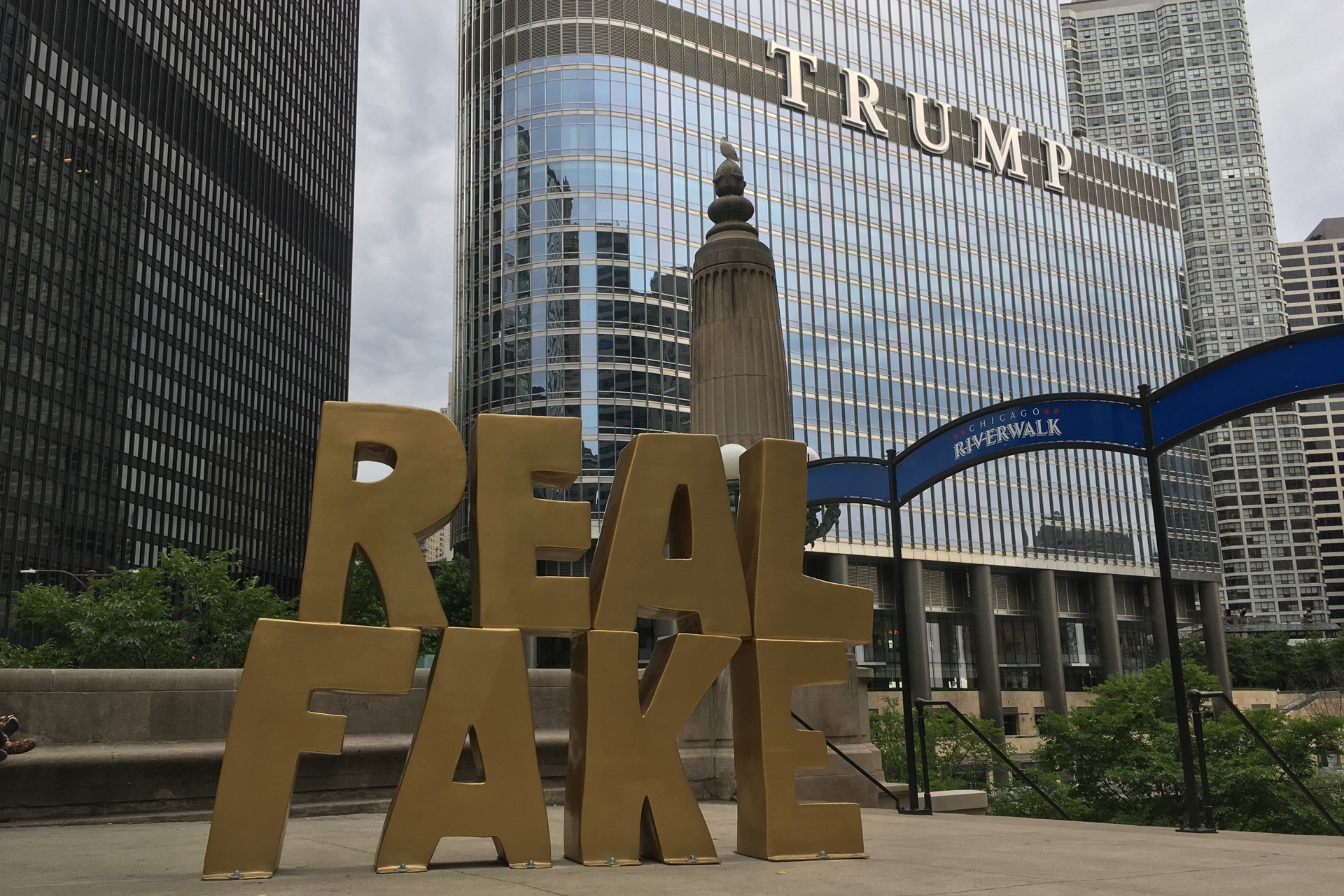 Chicago places 'Real Fake' sculpture in front of Trump Tower | Fox News