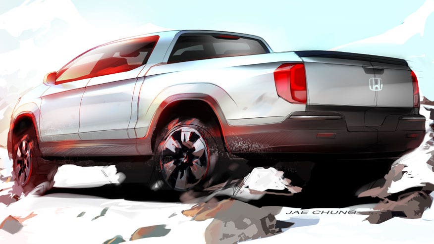 New Honda Ridgeline design partially revealed in sketch | Fox News