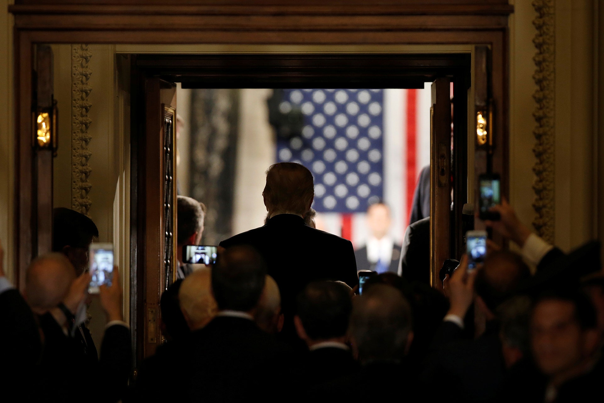 PHOTOS: Key moments of President Trump’s first address to Congress ...