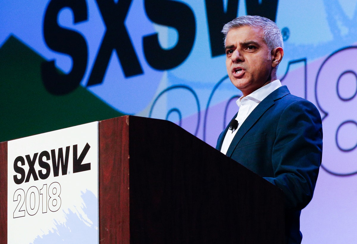 SXSW: Sadiq Khan shares death threats he's received, asks tech ...