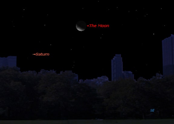 See Saturn, Moon and Star Form Cosmic Triangle Early Sunday | Fox News