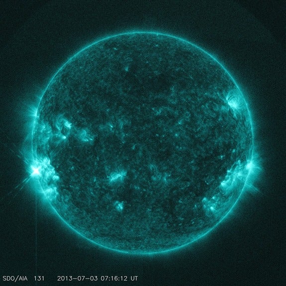 Sun celebrates July Fourth, unleashes solar fireworks | Fox News