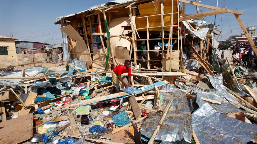 Death toll in Somalia marketplace blast rises to 34 | Fox News