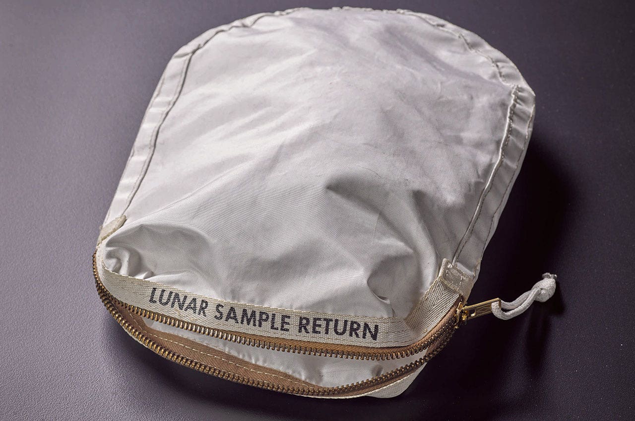 Apollo 11 Moon dust-stained lunar sample bag may set sale record at ...