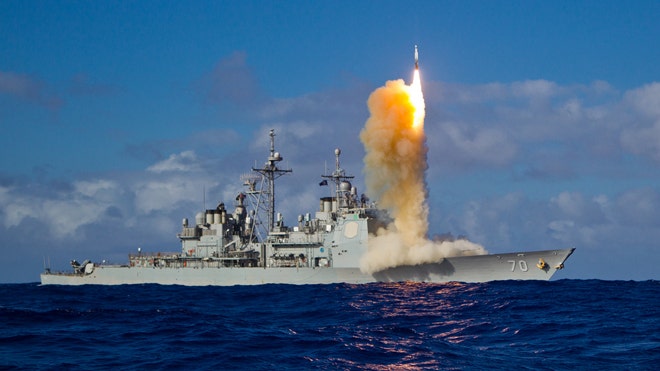 Video: Watch a Navy missile interceptor scream into the sky | Fox News