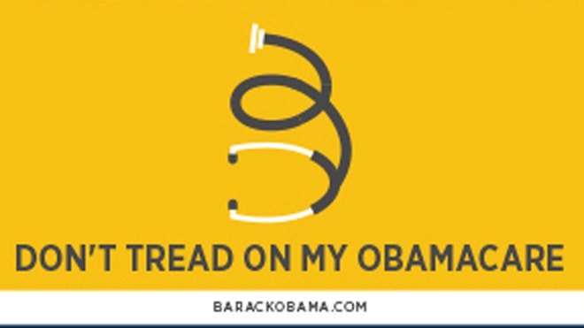 Group rips off Gadsden flag in pro-ObamaCare bumper sticker | Fox News