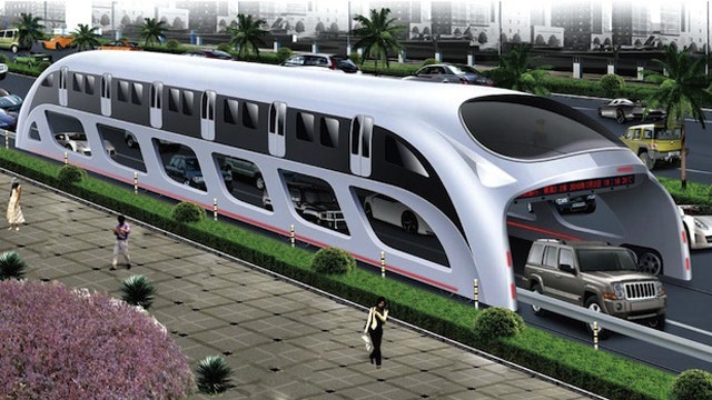 Giant Lane-Straddling Bus Set to Take Over Urban Roads | Fox News