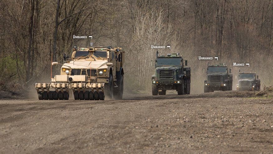 Oshkosh developing unmanned mine-sweeping trucks | Fox News