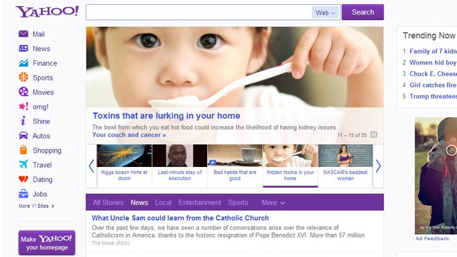 Yahoo revamps home page for 1st time in 4 years as CEO tries to turn ...