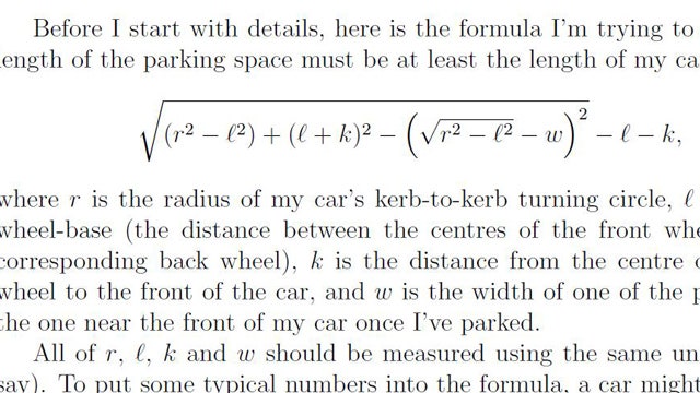Mathematician Finds Formula for Perfect Parking | Fox News