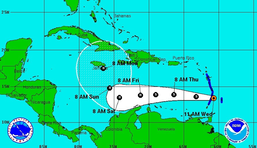 Tropical Storm Matthew forms in eastern Caribbean | Fox News