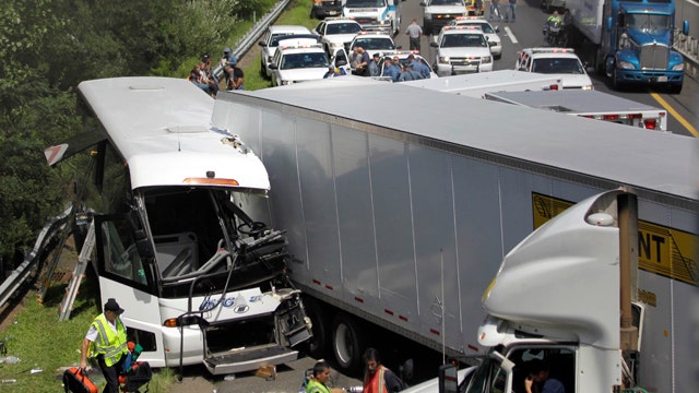 Bus, Truck Crash on New Jersey Turnkpike, Injuring Several | Fox News